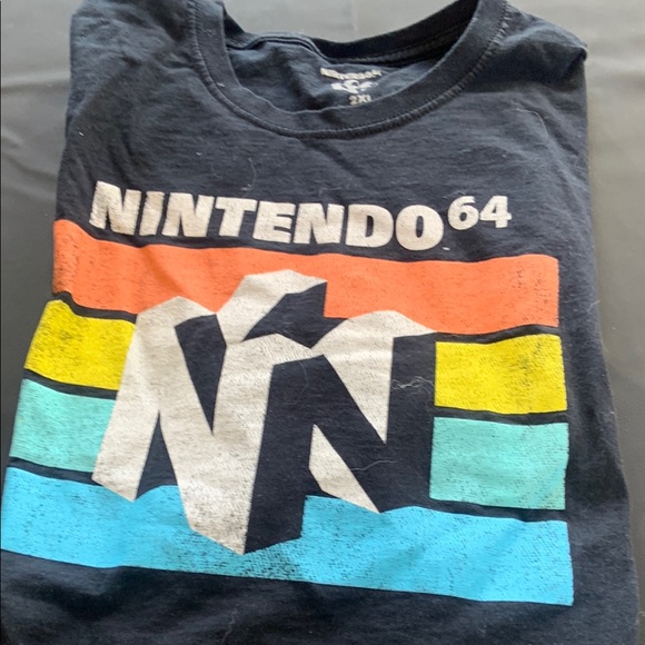 Nintendo | Shirts | Nintendo Mens Graphic Tshirt Black | Poshmark